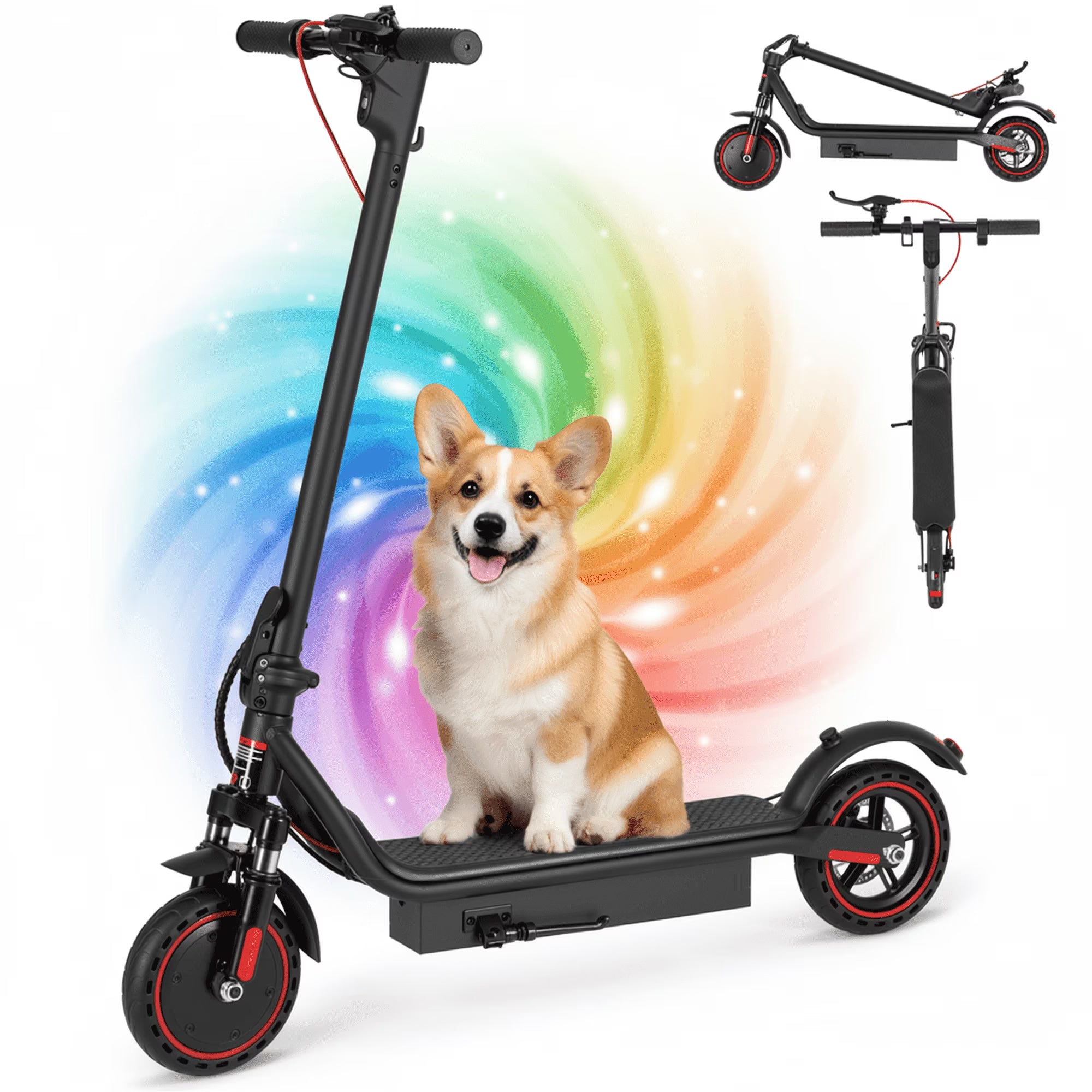 Naipo Electric Scooter,350W Motor up to 16MPH 21-24Miles Range 8.5" So