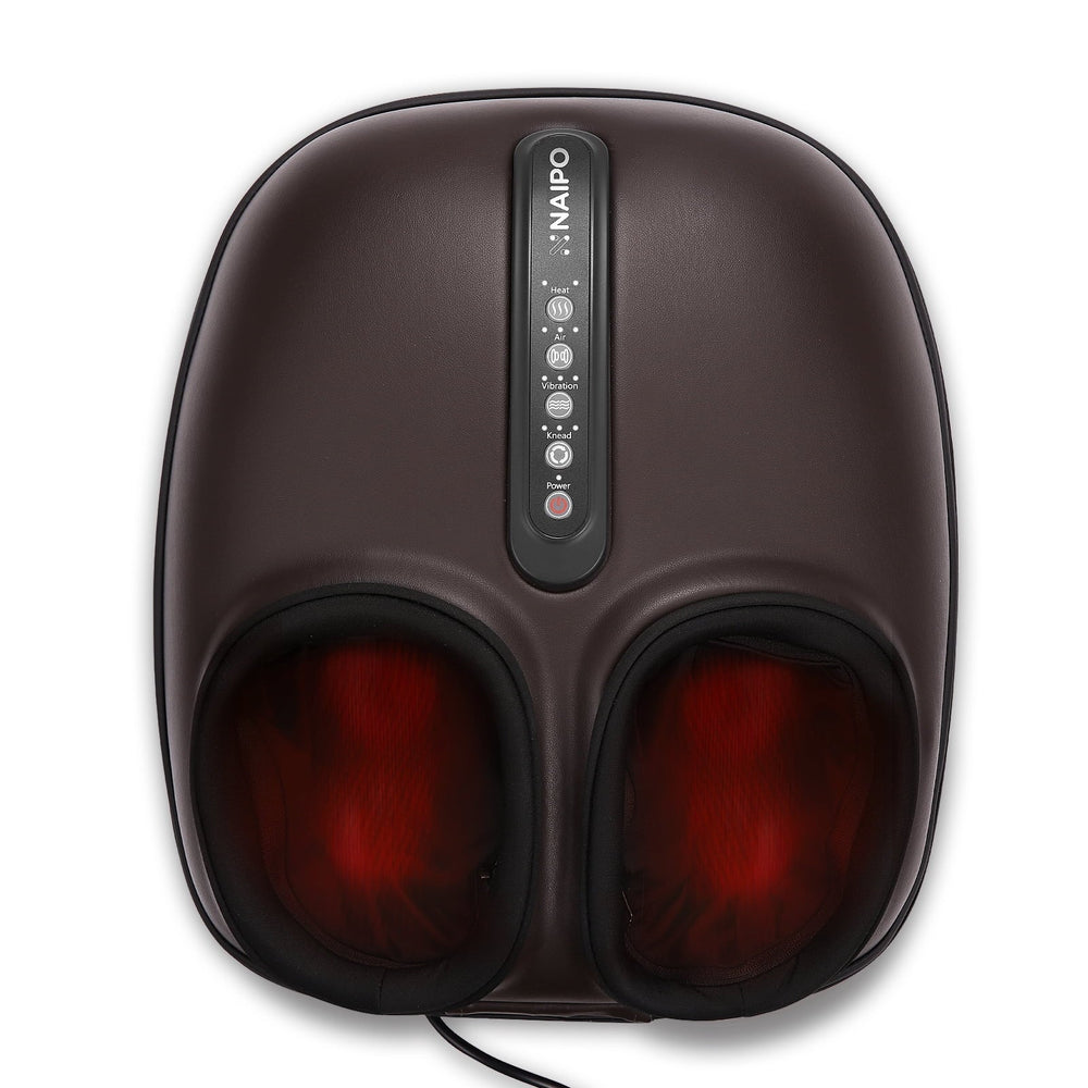 Naipo Foot Massager Machine with Heat, Shiatsu Deep Kneading Delivers